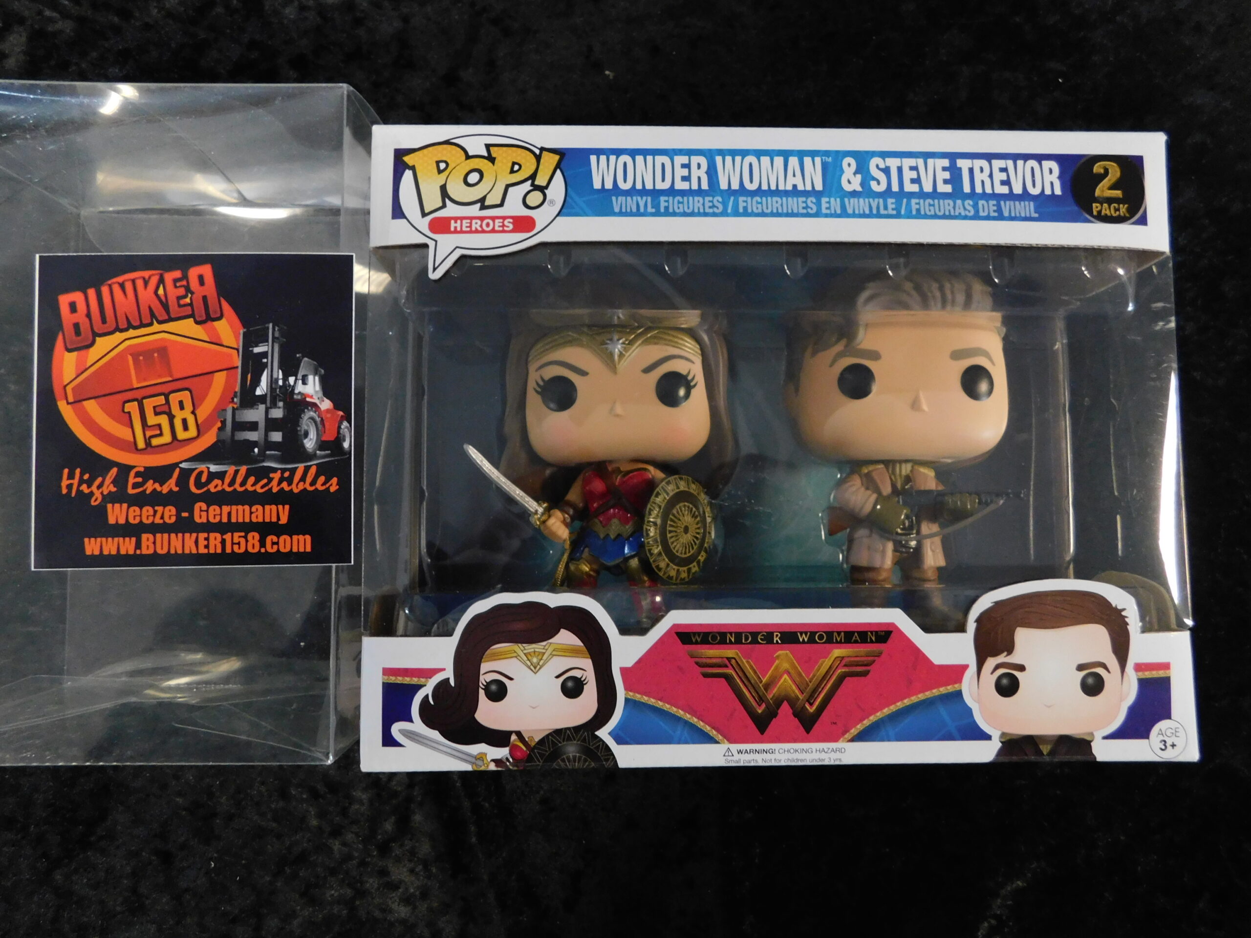 Funko POP! Heroes (DC Comics) Wonder Woman & Steve Trevor - bunker158.com