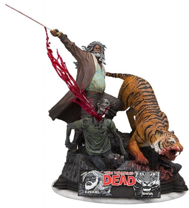 The Walking Dead Statue Ezekiel & Shiva 33 cm - bunker158.com