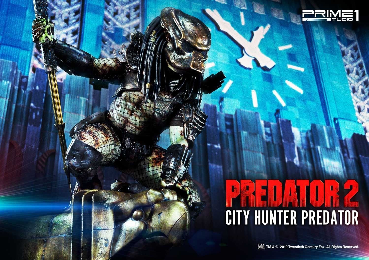 Predator 2 3D Wand-Relief City Hunter Predator 79 cm - bunker158.com