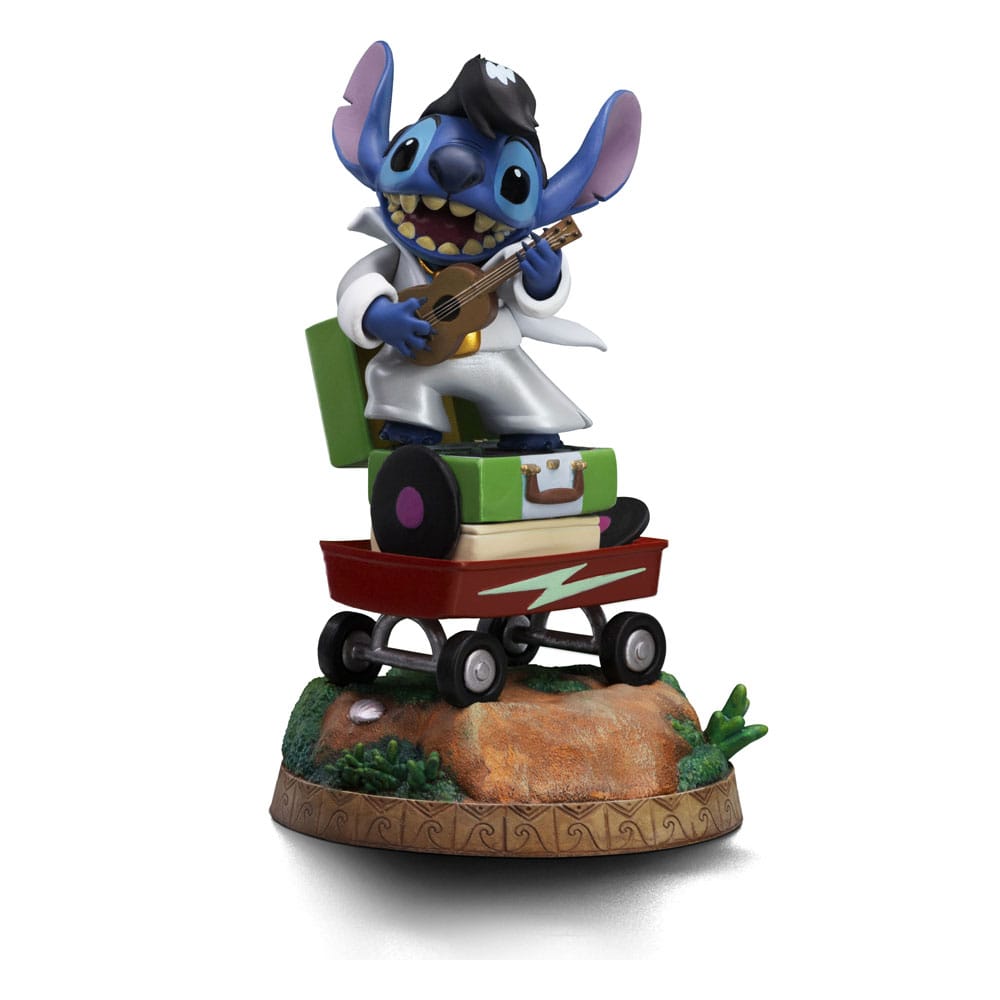 Lilo & Stitch Art Scale Statue 1/10 Stitch King of Rock 17 cm ...