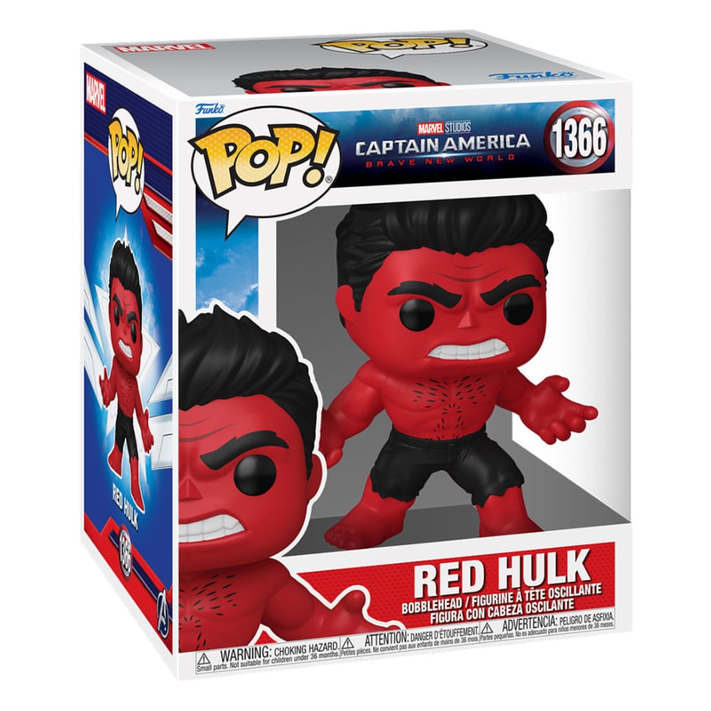 Captain America Brave New World Oversized POP! Vinyl Figur Red Hulk 15 ...