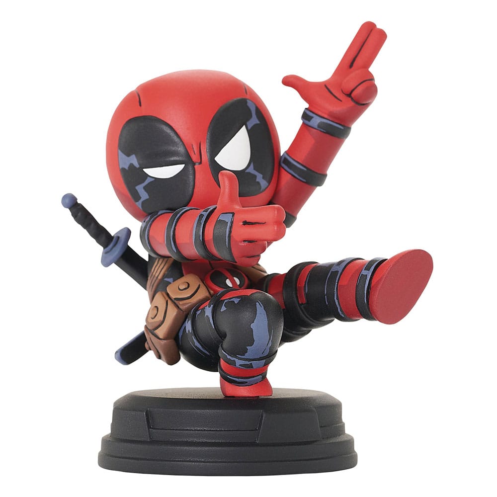 Marvel Animated Statue Deadpool (Finger Guns) 8 cm Gentle Giant ...