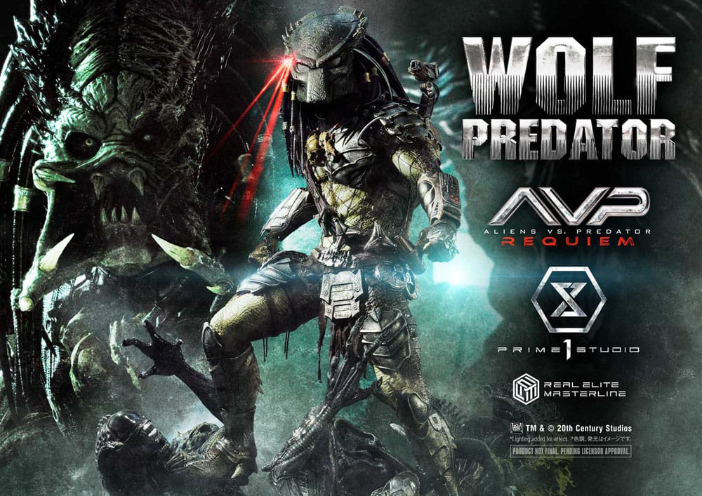 Alien vs. Predator Real Elite Masterline Series Statue 1/3 Requiem Wolf ...