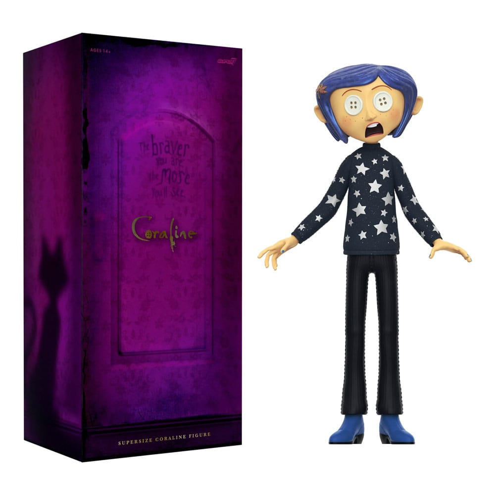 Coraline Supersize Vinyl Actionfigur Coraline (Button Eyes) 40 cm ...