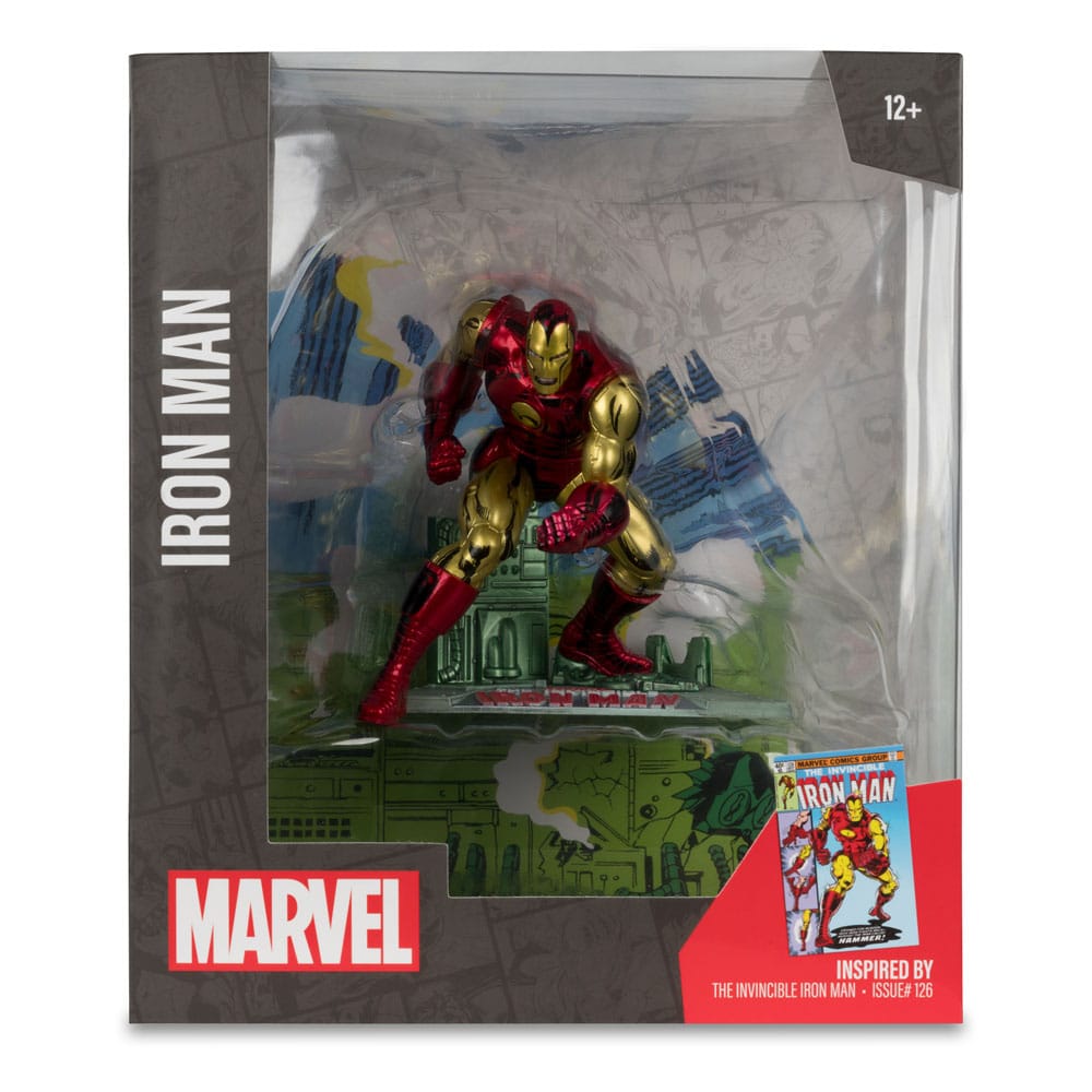 Marvel PVC Statue 1/10 Iron Man (The Invincible Iron Man #126) 11 cm ...