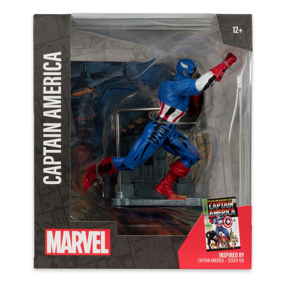 Marvel Collection PVC Statue 1/10 Captain America (Captain America #100 ...