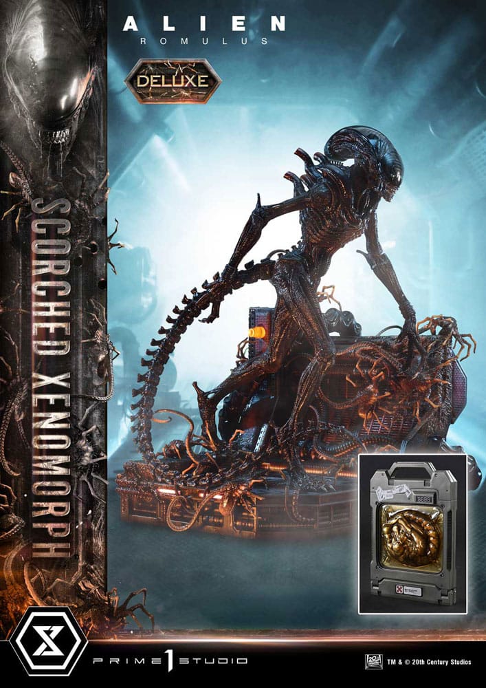 Alien Romulus Museum Masterline XL Statue 1/3 Scorched Xenomorph Deluxe ...