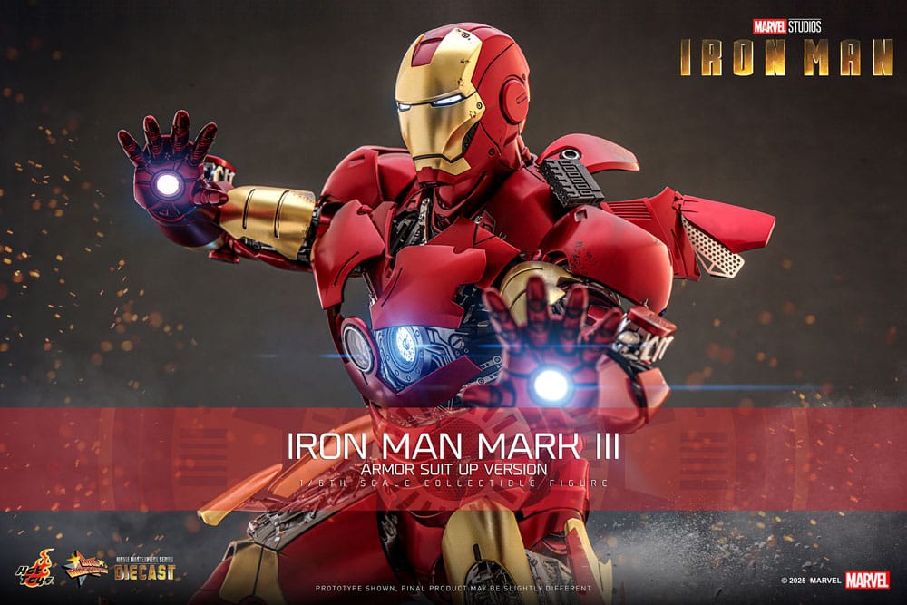 Iron Man Movie Masterpiece Diecast Actionfigur 1/6 Iron Man Mark III ...