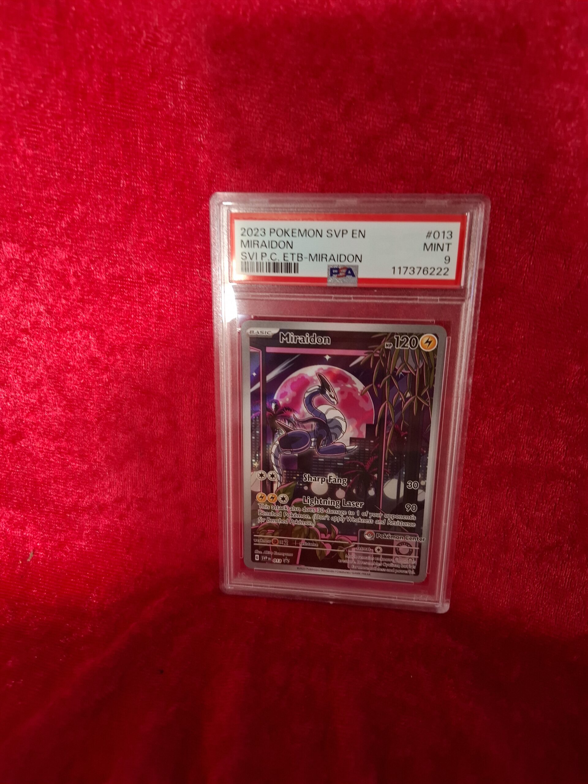 Miraidon Pokemon Center SVPen 013 Pokemon ETB Black Star Promo PSA 9 ...