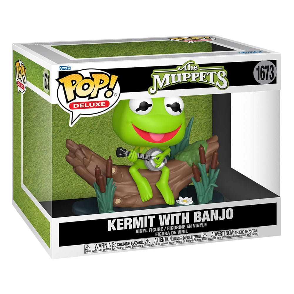 The Muppets POP! Deluxe Vinyl Figur Kermit with Banjo 1673 9 cm Funko ...