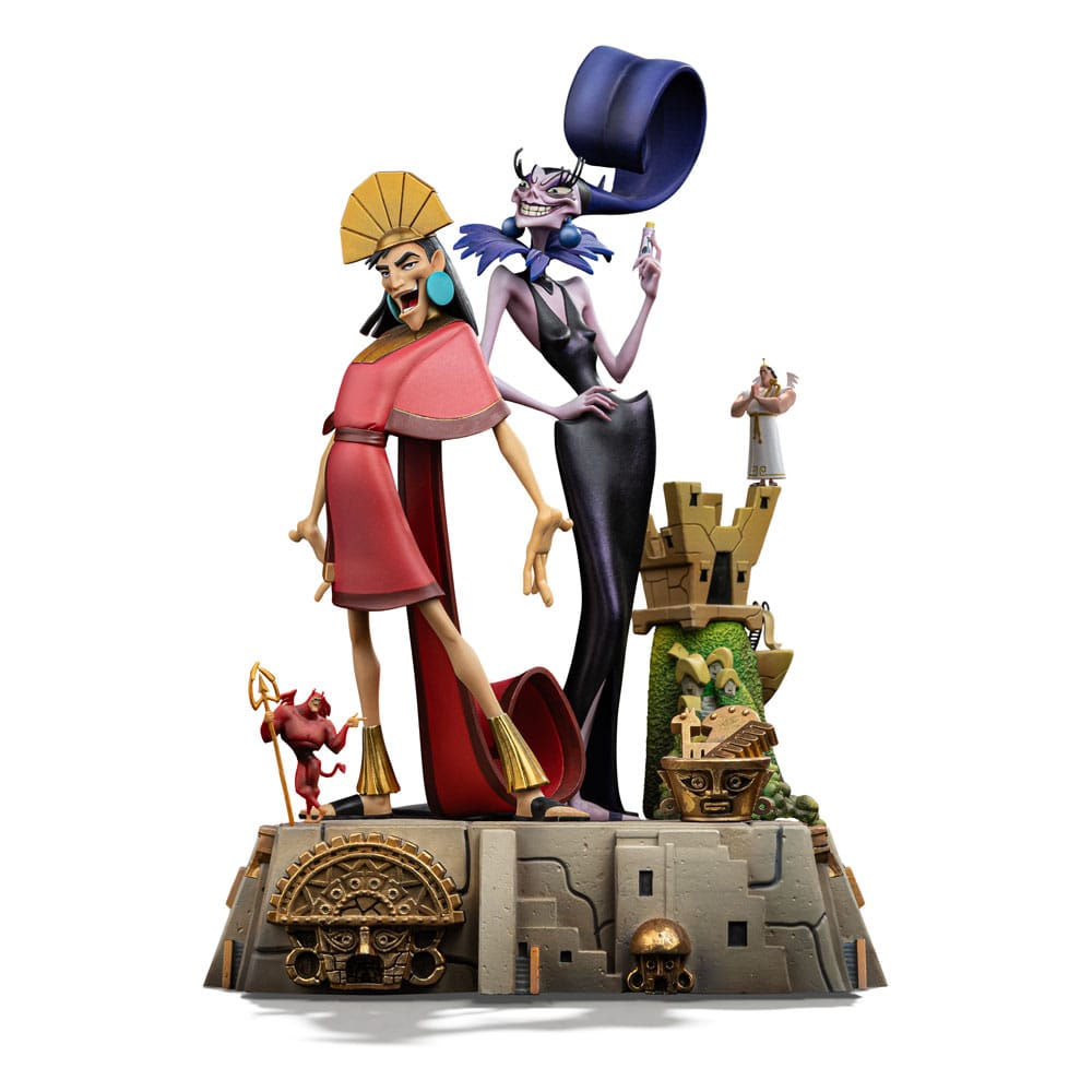 Ein Königreich für ein Lama Deluxe Art Scale Statue 1/10 Kuzko & Yzma ...